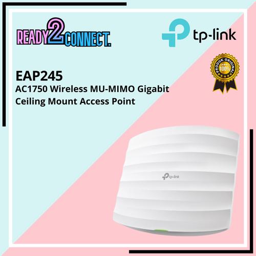 Jual TPLINK EAP245 AC1750 Wireless Dual Band Gigabit Ceiling Mount AP ...