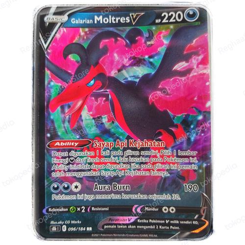 Jual POKEMON TCG CARDS GALARIAN MOLTRES V S8B VMAX KLIMAKS - Kota ...