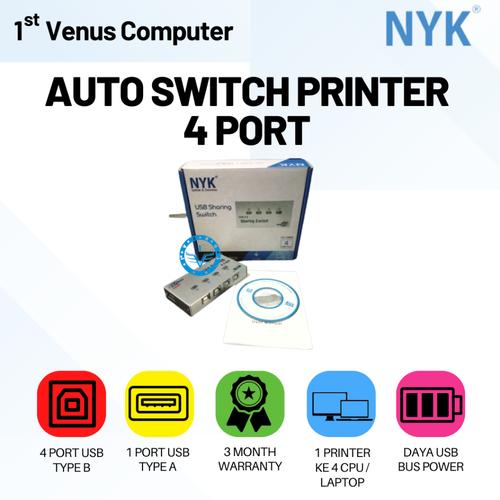 Jual SWITCH PRINTER 4 PORT / PRINTER SWITCH 4 PORT / CON62-SWI - Kota ...