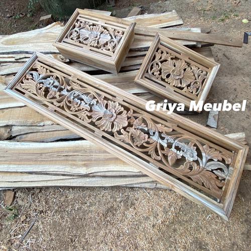 Jual loster ukir kayu jati | loster pintu loster jendela | 1 set - Kab ...