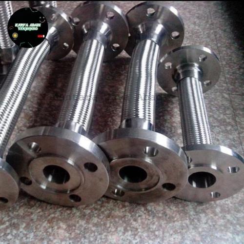 Jual FLEXIBLE HOSE FLANGE PN16 UKURAN 3/4" INCH PANJANG 50CM STAINLESS ...