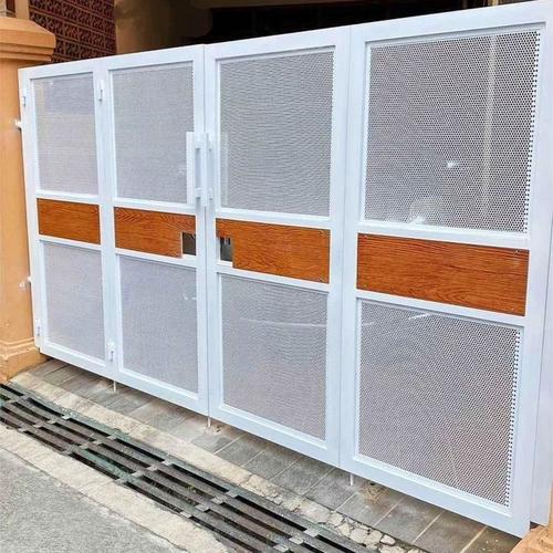 Jual Pintu pagar lipat perforated rangka besi hollow galvanis - Kota ...