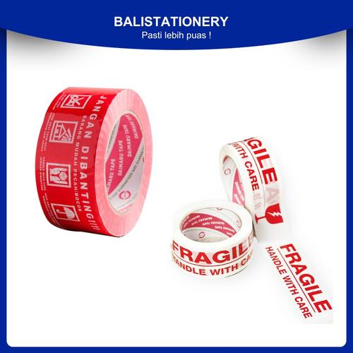 Promo Lakban 2" inch Daimaru Printing "JANGAN DI BANTING" - Fragile ...