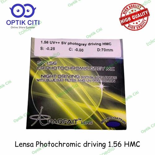 Jual Lensa Kacamata Minus Photochromic Blueray Night Driving 1.56 ...