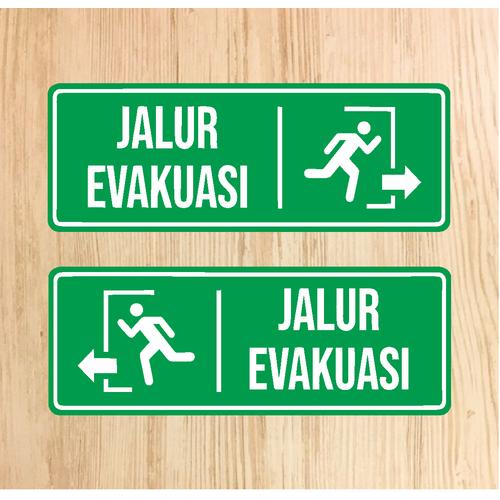 Jual Stiker Rambu Jalur Evakuasi Versi 3 | Stiker Jalur Evakuasi Tangga ...