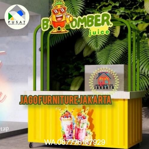 Jual BOOTH ES JUICE / GEROBAK BOBA / BOOTH MINIMALIS / GEROBAK BAZAR ...