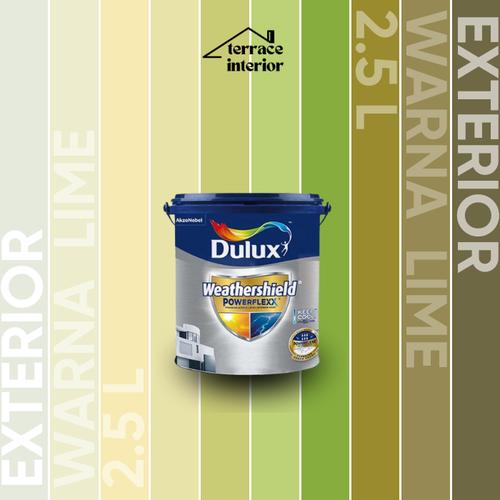 Promo Cat Tembok Dulux Weathershield Powerflex Exterior 2.5L Lime Gloss ...
