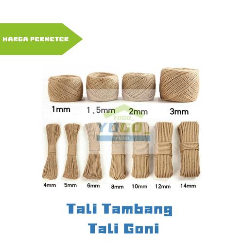 Jual TALI GONI - TALI TAMBANG - TALI RAMI - HEMP ROPE ( 18MM) - Jakarta ...