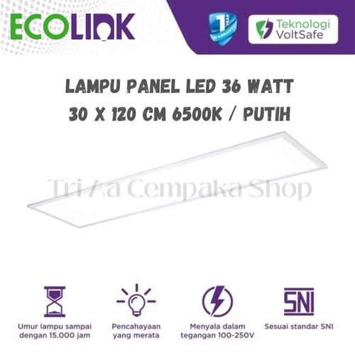 Jual Ecolink Lampu LED Panel PL007 36 Watt ukuran 30 x 120 cm 6500K - Putih - Kota Tangerang ...