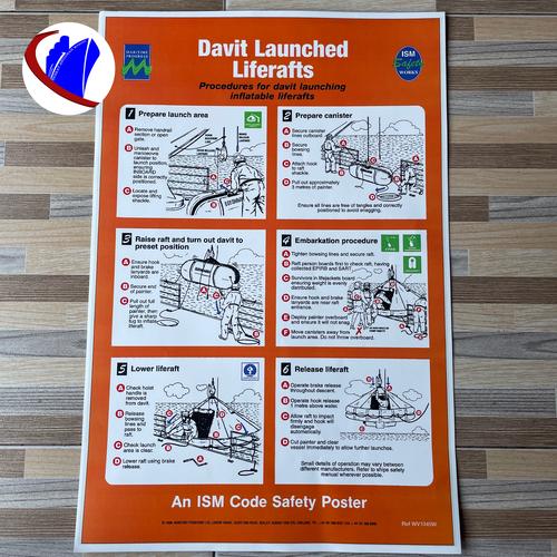 Jual Safety Poster Davit Launched Liferafts Impa Code 331545 - Kab ...