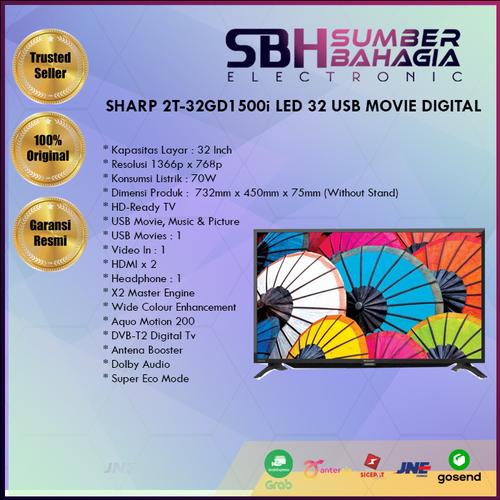 Jual SHARP 2T-32GD1500i LED 32 USB MOVIE DIGITAL (NEW) (KHUSUS BANDUNG) - Kota Bandung ...