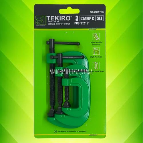 Jual TEKIRO KLEM C SET ISI 3 PCS CLAMP C TEKIRO (GT-CC1793) - Jakarta ...