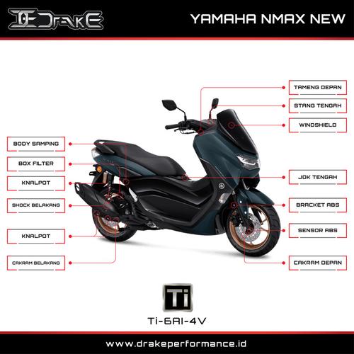 Jual Drake Titanium Baut Body, Box Filter, Cakram Yamaha Nmax New ...