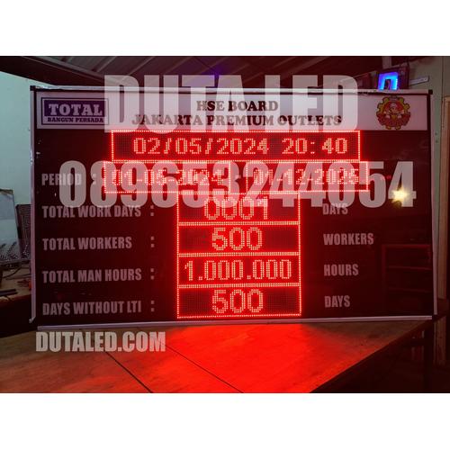 Jual HSE BOARD / DIGITAL HSE BOARD / PAPAN INFORMASI HSE DIGITAL - Kota ...