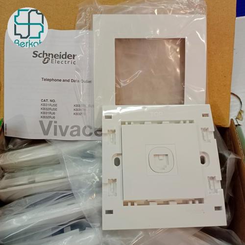 Jual Stop Kontak telp Schneider VIVACE KB31TS Outlet Telp RJ 11 ...