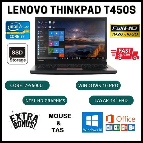 Jual LAPTOP LENOVO THINKPAD T450S I7 GEN 5 RAM 8GB/1TB SSD (FREE TAS ...