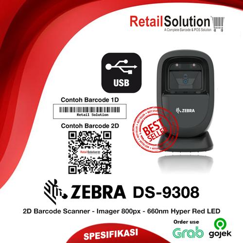 Jual Barcode Scanner USB 2D QR Code Zebra DS9308 / DS-9308 / DS 9308 ...