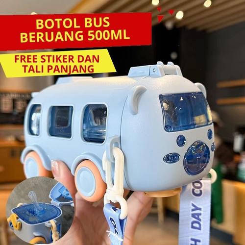 Jual BOTOL MINUM KARAKTER BUS BERUANG / BOTOL MINUM MOBIL 500ML FREE ...