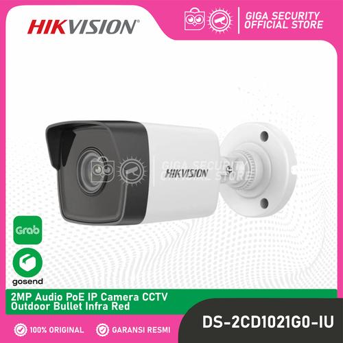 Jual HIKVISION DS-2CD1021G0-IU 2MP Audio PoE IP Camera CCTV Outdoor ...