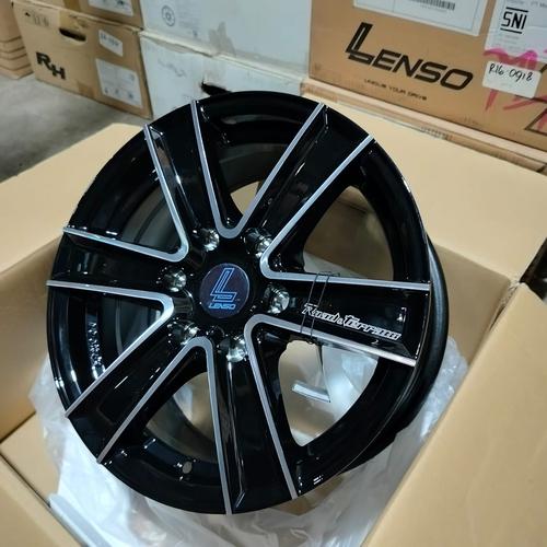 Jual Velg Lenso R16 6x130 7" ET 38 Lenso RTK Black Polish Original Velg ...