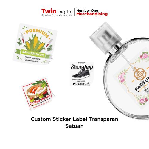 Jual Custom Stiker Transparan Satuan Anti Air Kemasan Botol Minuman - 6 ...