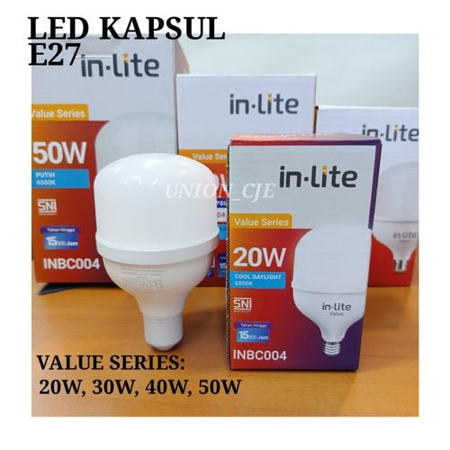 Jual Lampu LED CAPSULE INLITE 20W 30W 40W 50W Value INBC004 Bergaransi 1th KHUSUS INSTANT ...