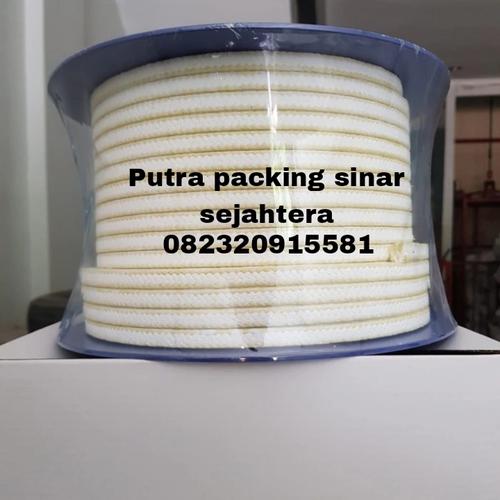 Jual Gland packing teflon ptfe + Aramid fiber Kevlar 1/2" ( 12mm x 12mm ...