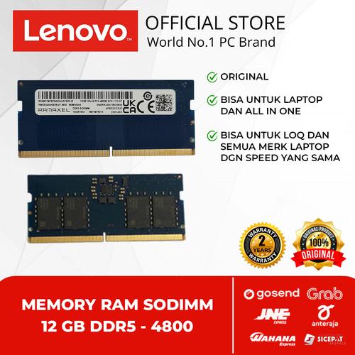 Promo MEMORY RAM SODIMM 12 GB DDR5 - 4800/5600MHZ ORIGINAL NEW LENOVO ...