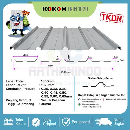 Jual Spandek/Atap Rumah/Genten Atap rumah/Kokohtrim 0.25mm - 0.60mmm ...