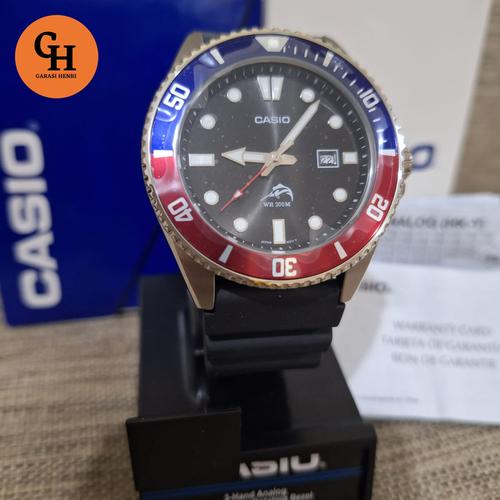 Jual Casio Diver Marlin Duro series MDV106 MDV-106 B-1A2VCF Pepsi Blue ...