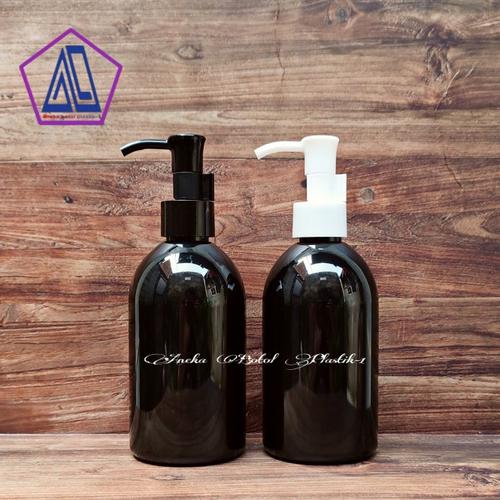 Jual Botol Pump 250ml Oval Plastik Pet Hitam Tutup Luxury - LXY-PTH - Kab. Bogor - aneka botol ...