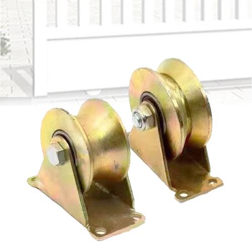 Jual 50mm Roda Gerbang Pagar Model U & V Roda Rel Besi Roda Gerbang - U ...
