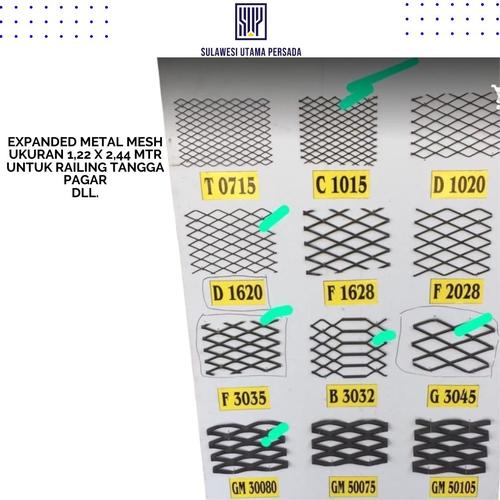 Jual expanded metal mesh / rang besi / rang kawat besi railing tangga ...