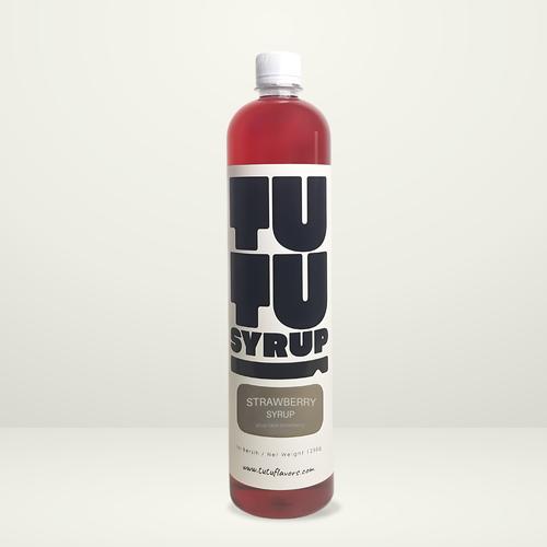 Jual Tutu Flavors Strawberry Syrup 1000ml - Sirup buah Stroberi - Kota ...