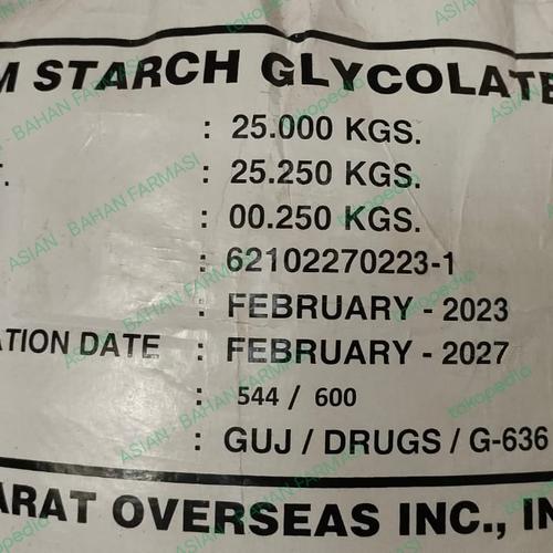 Jual SODIUM STARCH GLYCOLATE - SSG - EXPLOTAB - EKSPLOTAB ...