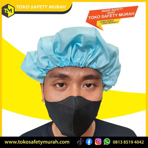 Jual Nurse Cap Kain / Hair Net / Hair Cap Topi Masak Penutup Kepala ...
