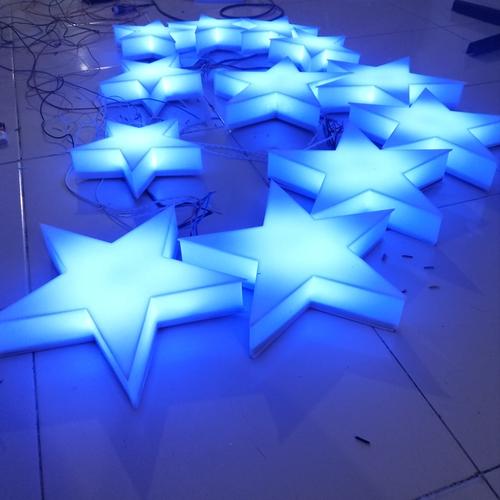 Jual huruf timbul 3d akrilik ukuran custom led, Huruf LED timbul RGB ...