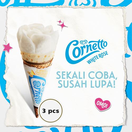 Jual CORNETTO WHITE ROSE CHOC CHEESE 24X134ML / Ice Cream Wall's ...