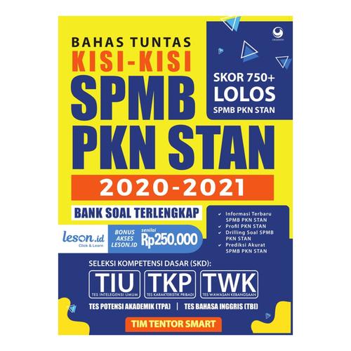 Promo Buku Bahas Tuntas Kisi-Kisi SPMB PKN STAN 2020-2021 Tim Tentor Smart - Kab. Tangerang ...