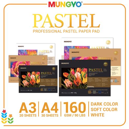 Jual Mungyo Pastel Paper Pad Set Kertas Drawing Coloring - A4 DARK ...