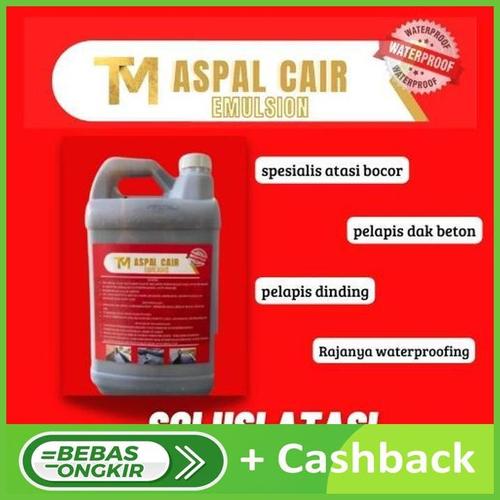 Jual R C - Aspal Cair Emulsion 5Kg Dan Bakar Waterprofing /Aspal Cair ...
