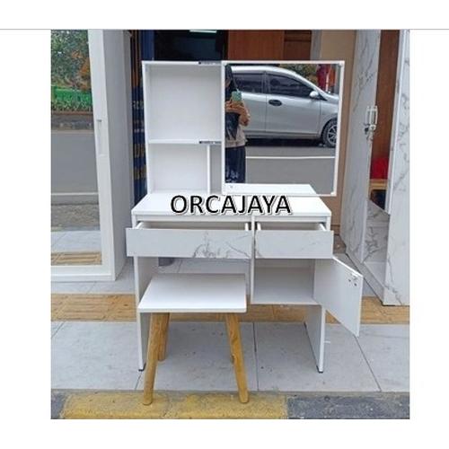 Jual Meja rias minimalis/meja rias dan bangku/meja rias/LUNAR/DROP ONLY ...