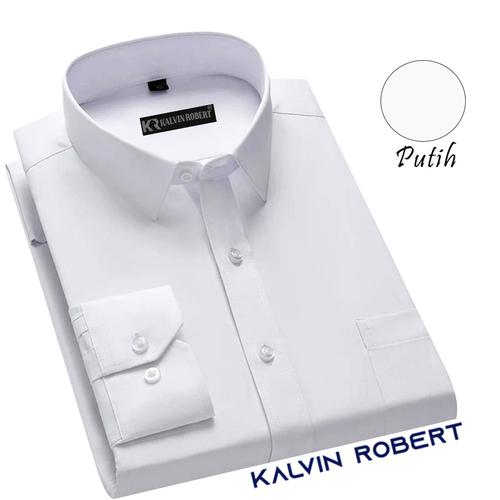 Jual Kemeja Hem Pria Laki Lengan Panjang Putih - Putih, S - Kota ...