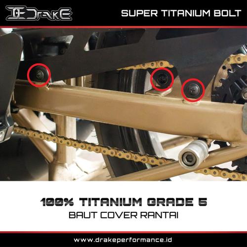 Jual Drake Baut Titanium Cover Rantai Ninja Ninja RR Ninja 150 RR Ninja ...