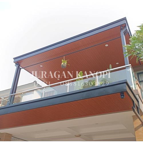 Jual kanopi balkon dak plat + canopy alderon Plafon PVC murah Surabaya ...