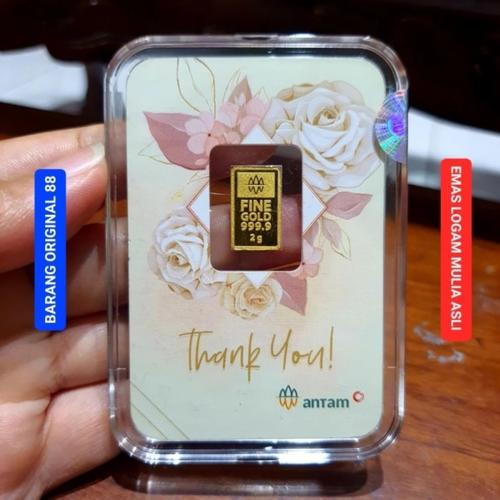 Jual HADIAH KARTU UCAPAN TERIMA KASIH KADO THANK YOU 2 GRAM EMAS ANTAM ...