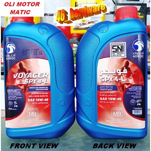 Jual ADNOC VOYAGER SPX4-L 10W-40 10W40 SYNT OLI MESIN MOTOR MATIC NMAX ...