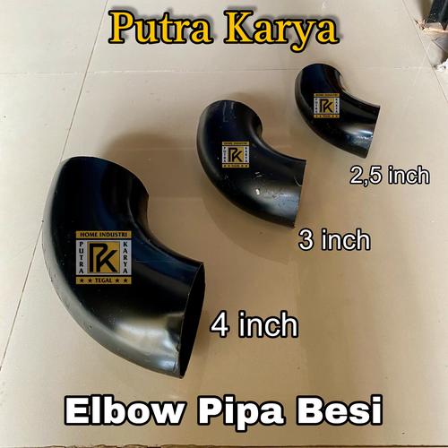 Jual Elbow Besi Pipa Las uk. 2,5 inch 3 inch 4 inch Elbo Lbow keni knee ...