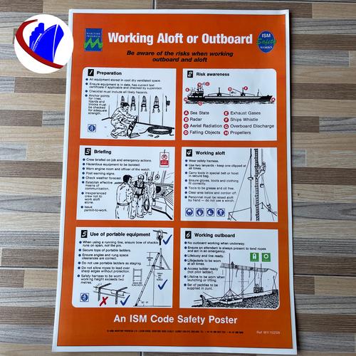 Jual Safety Poster Working Aloft or Outboard Impa Code 331525 - Kab ...