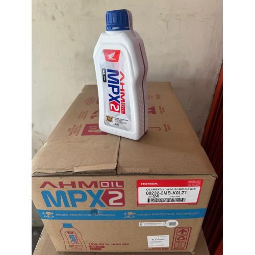 Jual 1 Dus MPX 2 0,8L LITER ISI 24 PCS Motor Matic AHM Oil Oli 10W 30SL ...